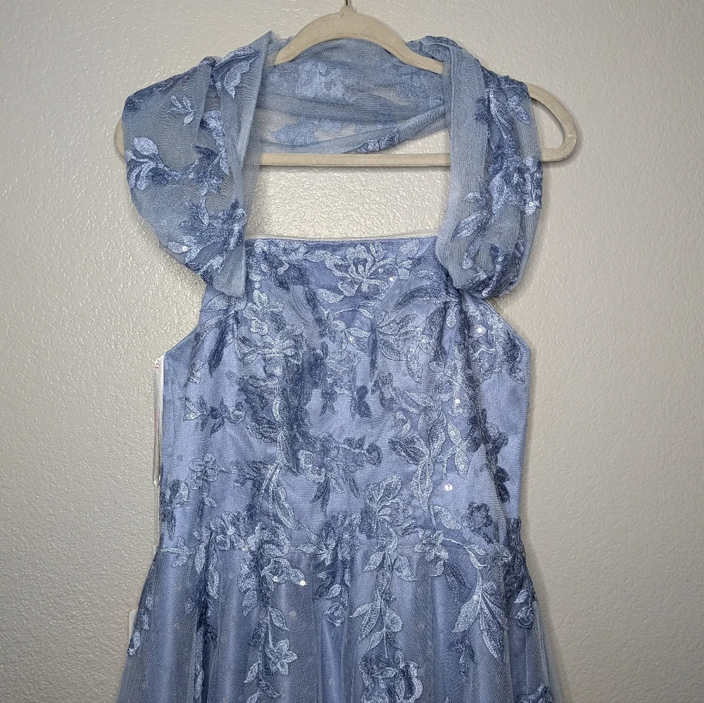 JJs House | Dresses | New Jjs House Blue Off Shoulder Princess Sweep ...